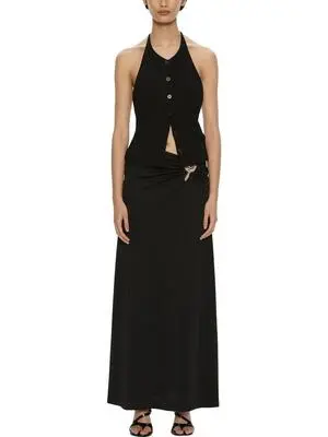Christopher Esber Heavy Twill Suiting Sleeveless Top - Black