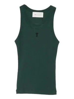 AMI Paris Adc Tank Top - Green