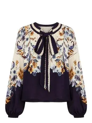 FARM RIO FARM RIO Printed Silk-Like Tunic