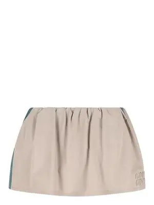MIU MIU Miu Miu Cotton Miniskirt