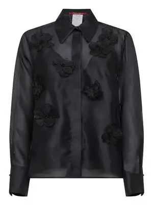 MAX MARA Max Mara Studio Agi Silk Shantung Shirt