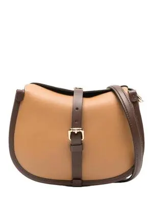 Etro Small Pony Leather Shoulder Bag - Brown