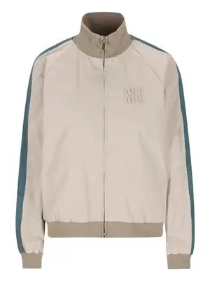 Miu Miu Zip Blouson - Gray