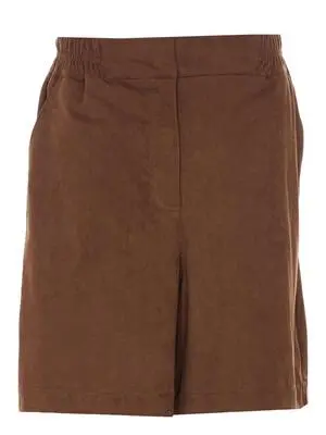 URBAN CODE URBAN CODE Faux Leather Shorts Brown