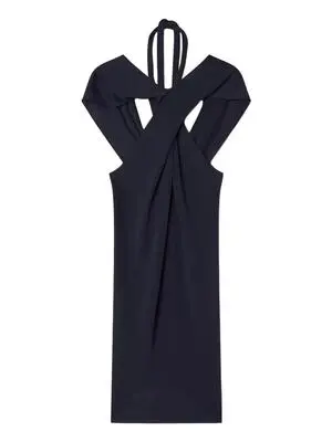 LANVIN Viscose Tie-neck Top - Blue