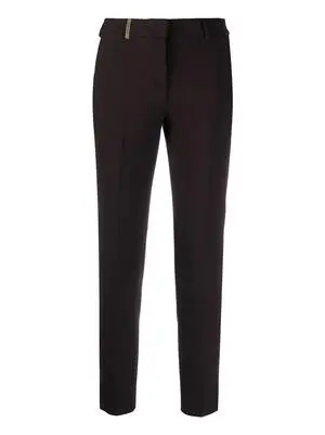 Peserico Cigarette Trousers - Brown