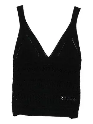 Alpha Studio Crochet Top - Black