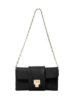 Proenza Schouler Flip Shoulder Chain Clutch - Black