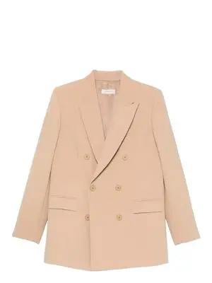 NINA 14.7 Double Breasted Jacket - Beige