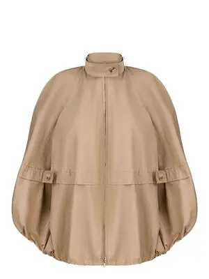 LITKOVSKA Deconstructed Bomber-style Cape - Beige