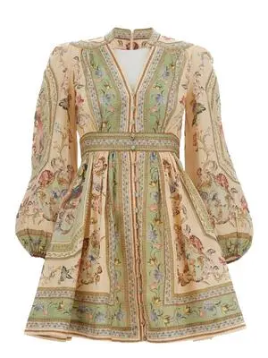 ZIMMERMANN Zimmermann Roselight Plunge Mini Dress