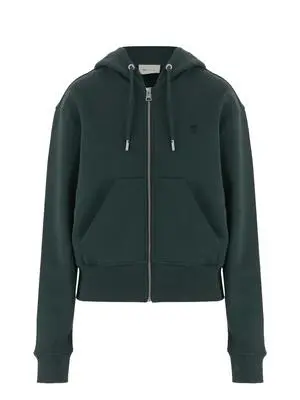 AMI Paris Adc Zip Hoody - Green