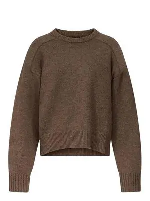 Loulou De Saison LOULOU DE SAISON Breha Crew Neck Pullover Brown
