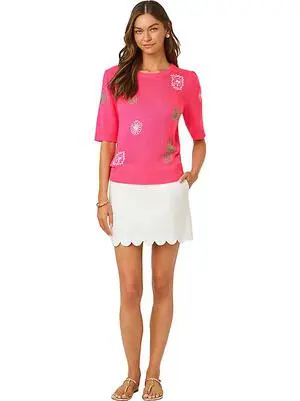 Lilly Pulitzer® Colette Denim Skort - White