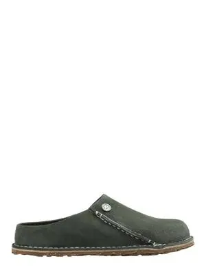 BIRKENSTOCK Suede Zermatt Clogs - Green