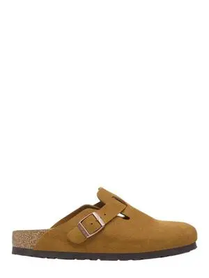 BIRKENSTOCK Boston Buckle Detailed Slip-On Mules Brown