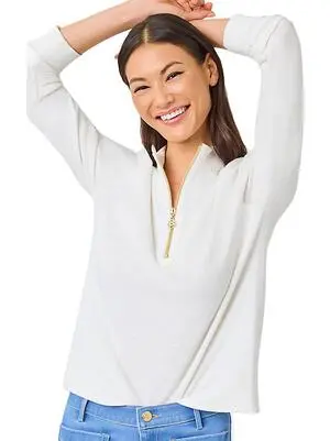 Lilly Pulitzer® Ashlee Half-zip Pullover - White