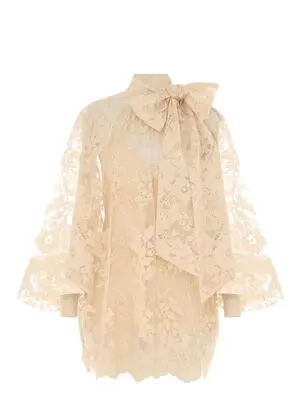 Zimmermann Lace Shirt - Light Tea