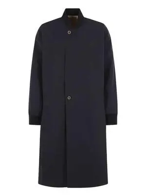 UMA WANG Long-sleeved Trench Coat - Navy