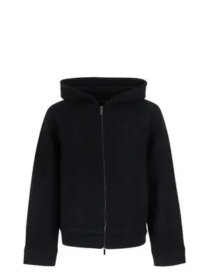 Emporio Armani Full-zip Hoodie - Black