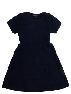 Emporio Armani Open-knit Dress - Blue