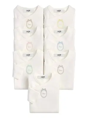 Dior Set Of Long-sleeved Bodysuits - Ivory