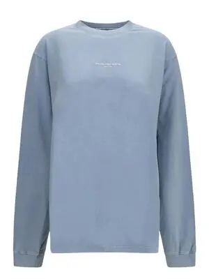 Alexander Wang Logo Print Long Sleeve Tee - No