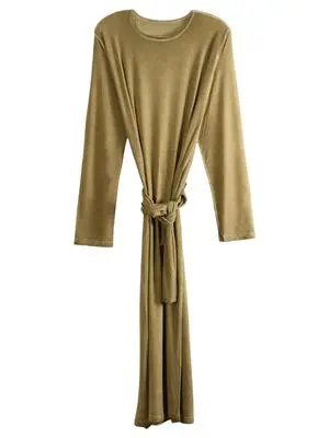 UMA WANG Debi Dress - Tan