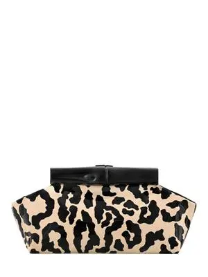 Longchamp Le Roseau S Pouch - Black/beige