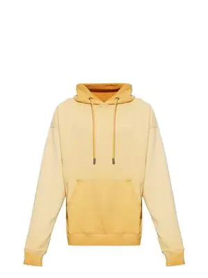 Off-White Logo Embroidered Drawstring Hoodie - No