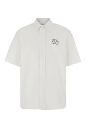 Off-White Short-sleeved Shirt - White