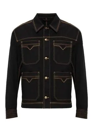 Versace Denim Blouson - Black