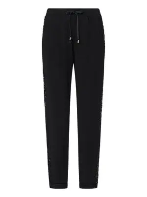 Liu Jo Sequin Trim Joggers - Black