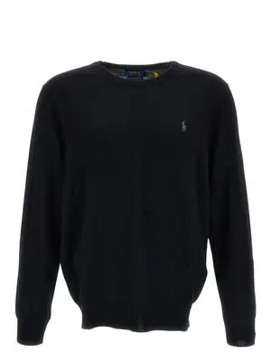 Polo Ralph Lauren Wool Crew-neck Knitted Sweater - Black