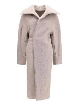 Rick Owens Rick Owens Dracucollar Belted Wrap Coat Rosy