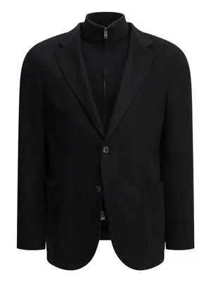 Zegna Navy Oasi Cashmere Jacket - Blue