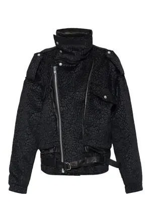 R13 Textured Long-sleeved Casual Jacket - Black