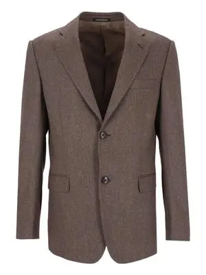 Emporio Armani Long-sleeve Suit Set - Brown