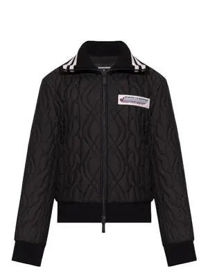 Dsquared2 Geometric Quilted Bomber Jacket - Black