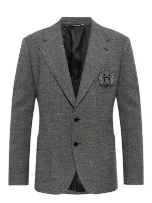 Dolce & Gabbana Lapel Long-sleeved Suit Jacket - Grey
