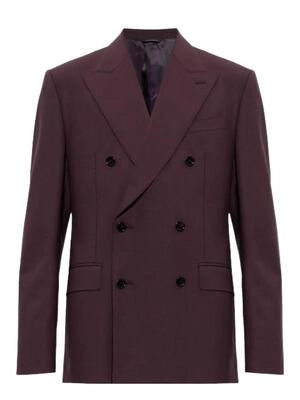 Dolce & Gabbana Dolce Gabbana Double-breasted Blazer - Wine Red