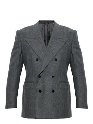 Dolce & Gabbana Dolce Gabbana Double-breasted Blazer - Grey