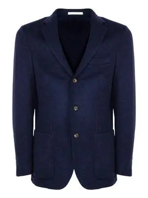 Eleventy Single-breasted Patch Pocket Blazer - Black