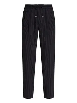 Dolce & Gabbana Dolce Gabbana Pinstriped Pants - Black