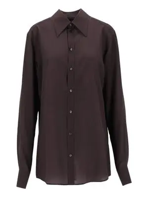 Dolce & Gabbana Long Sleeve Shirt Brown