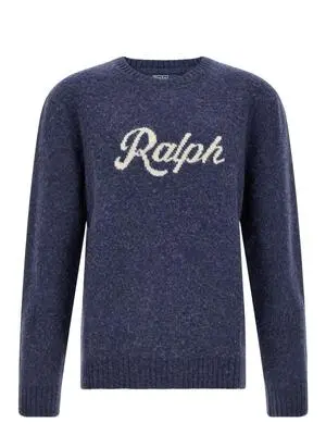 Polo Ralph Lauren Logo-intarsia Crew-neck Sweater - Blue