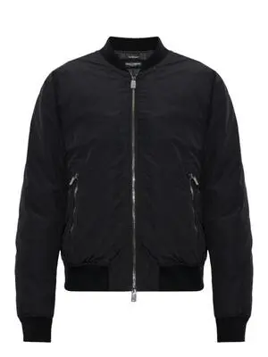 Dolce & Gabbana Long-sleeved Bomber Jacket - Black