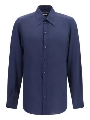 Dolce & Gabbana Dolce Gabbana Long-sleeved Shirt - Navy Blue