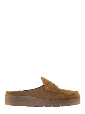 BIRKENSTOCK Naples Suede Mules - Mink