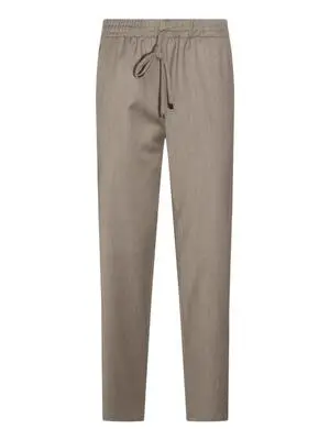 Antonelli Firenze Drawstring Tapered Pants - Nude